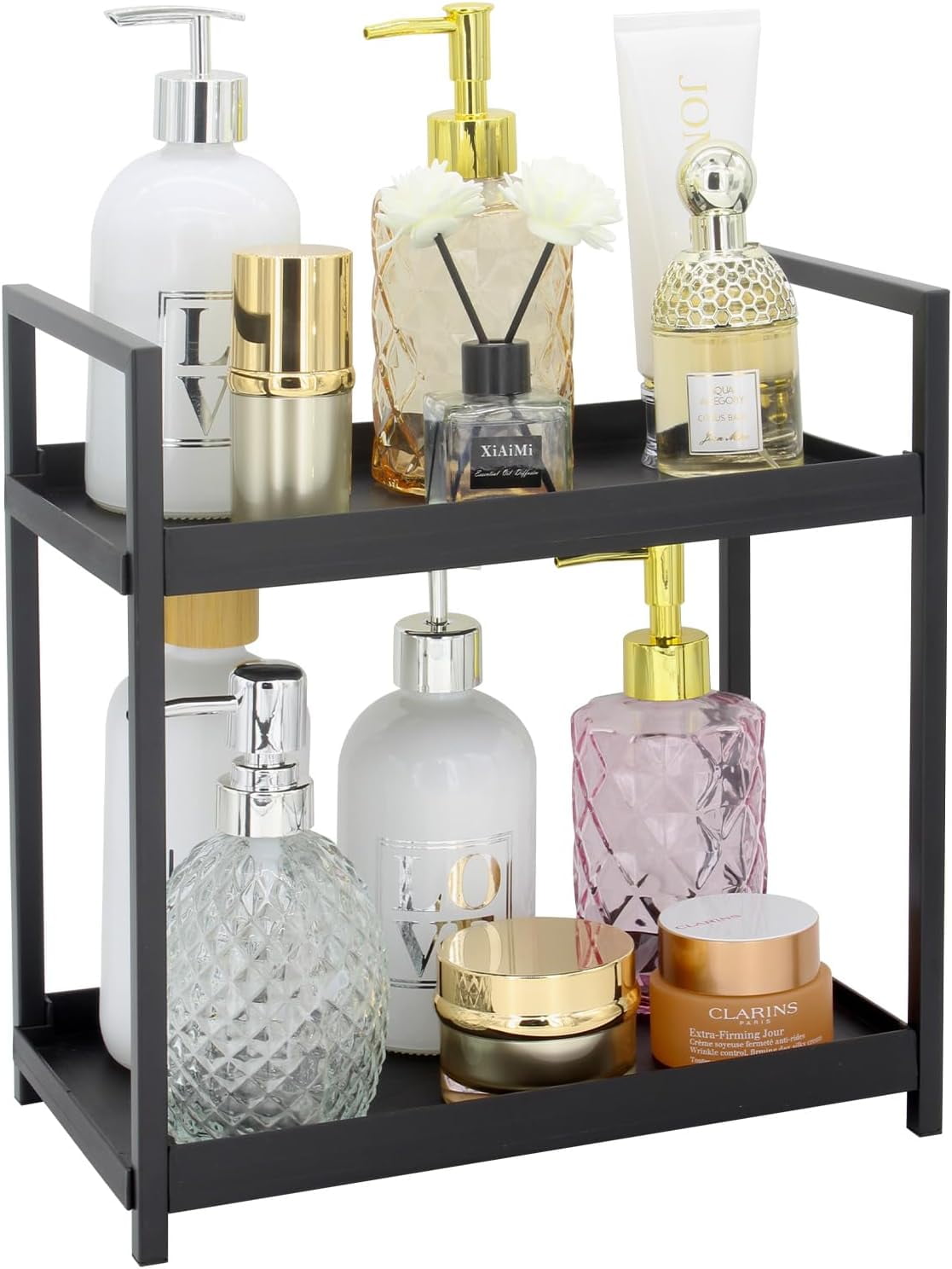 2-Tier Countertop Organizer for Bathroom – Cosmetic Organizer Rack and ...