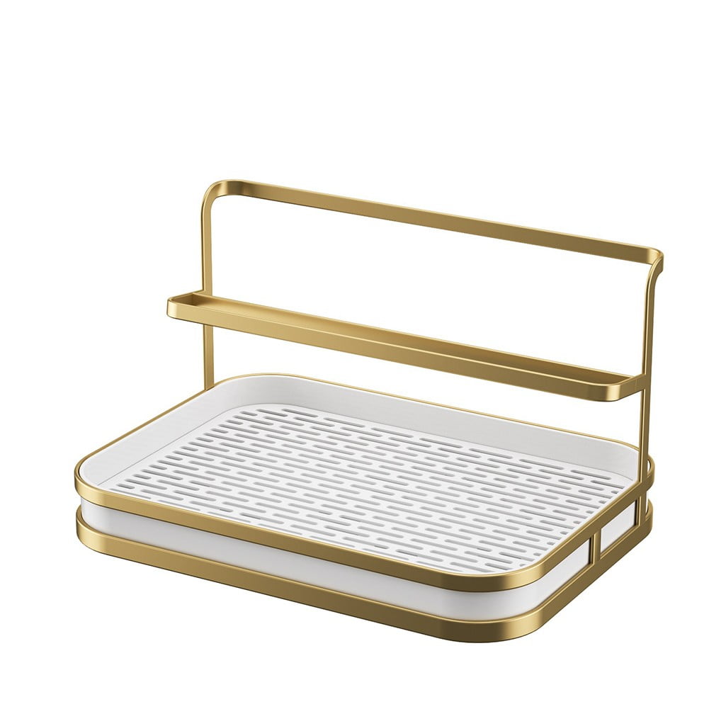 2-Tier Cup and Mug Drying Rack, Slanted Hanging Tray with Removable ...