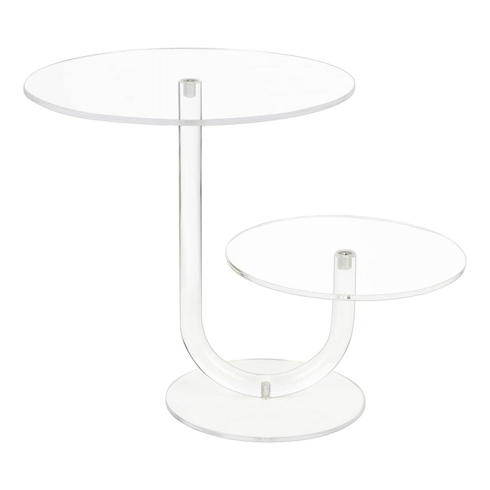 2 Tier Cupcake Display Stand Round Acrylic Cake Shelf DIY Candy Dessert ...