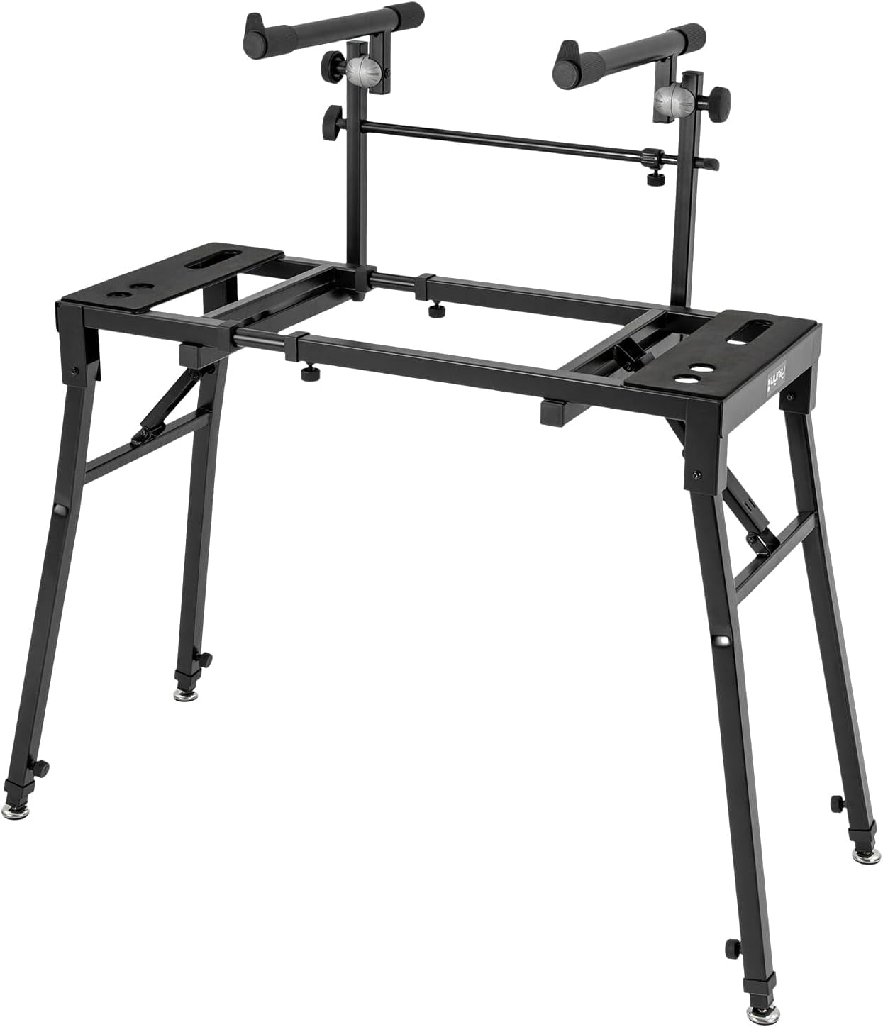 2-Tier DJ Workstation Stand,Foldable and Detachable Design Keyboard Stand,Digital Piano Rack ...