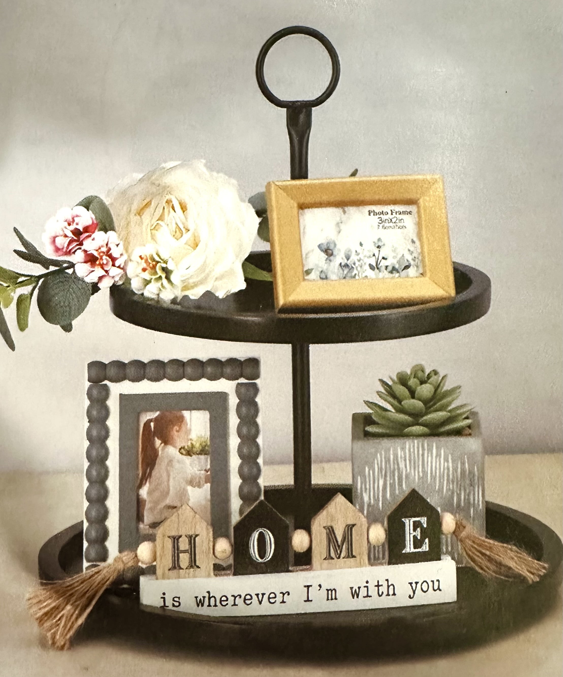 2 Tier Decorative Tray - Walmart.com