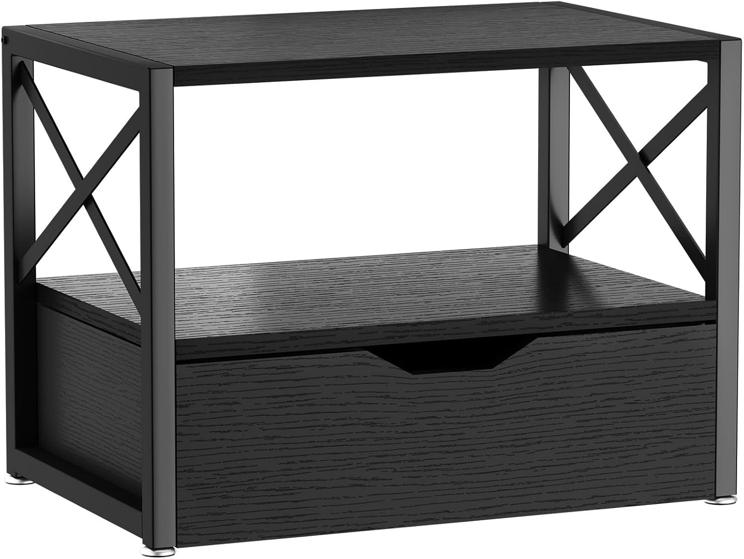 2 Tier Desktop Printer Stand,Multi-Purpose Desk Organizer,Wooden ...
