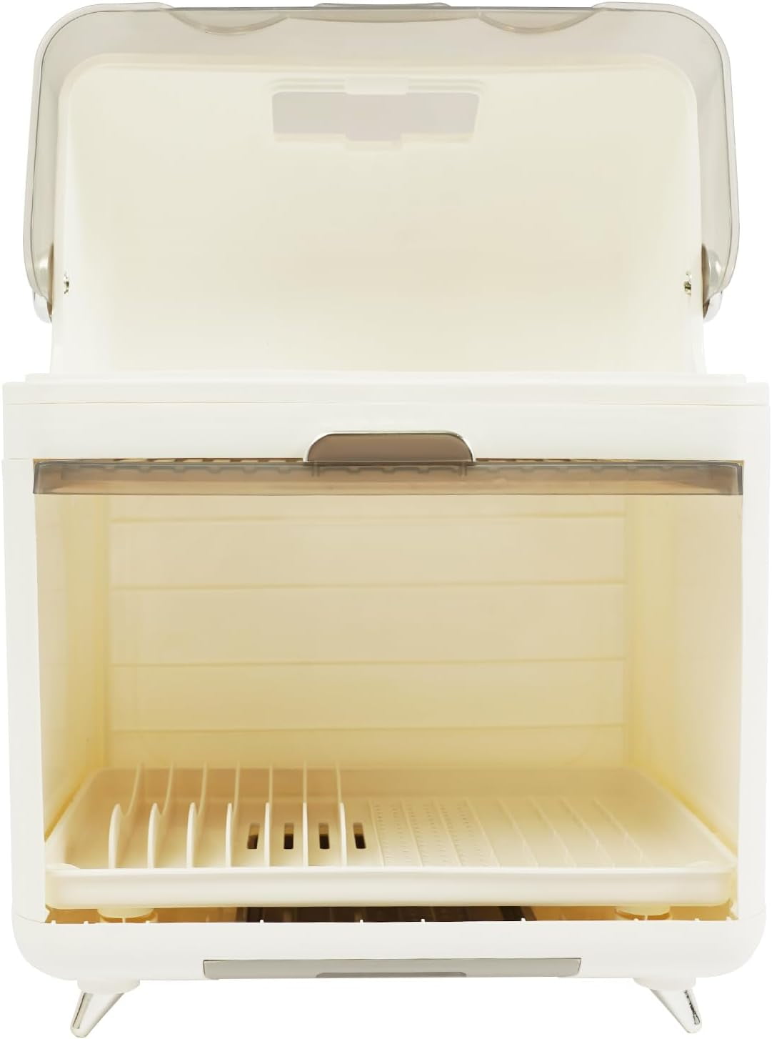 2 Tier Dish Drying Rack with Cover, 14.5 x 10 x 19.7in Kitchen Plate ...