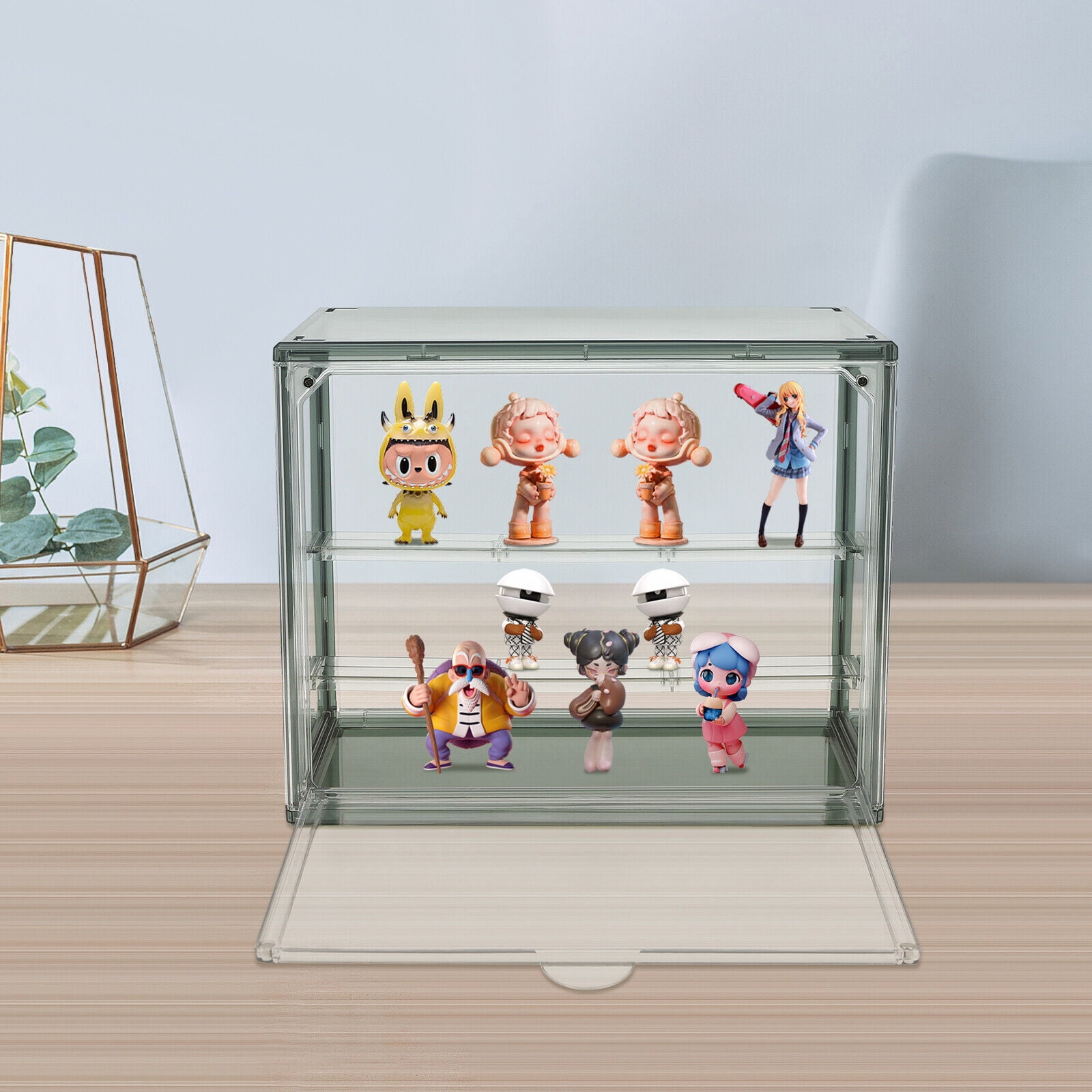 2 Tier Display Shelf Cake Cupcake Bread Storage Container Display Case ...