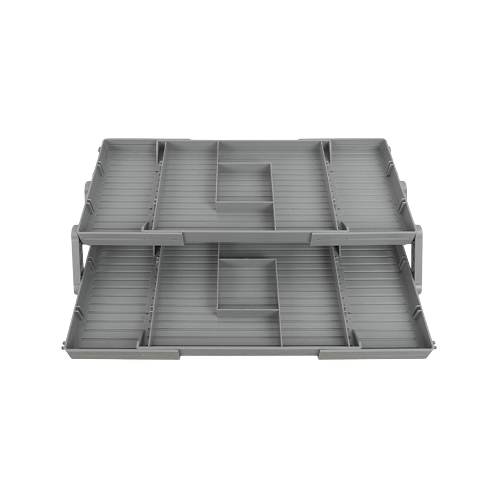 2 Tier Drawer Organizer, Smart Drawer Organizer Multi Level Expandable ...