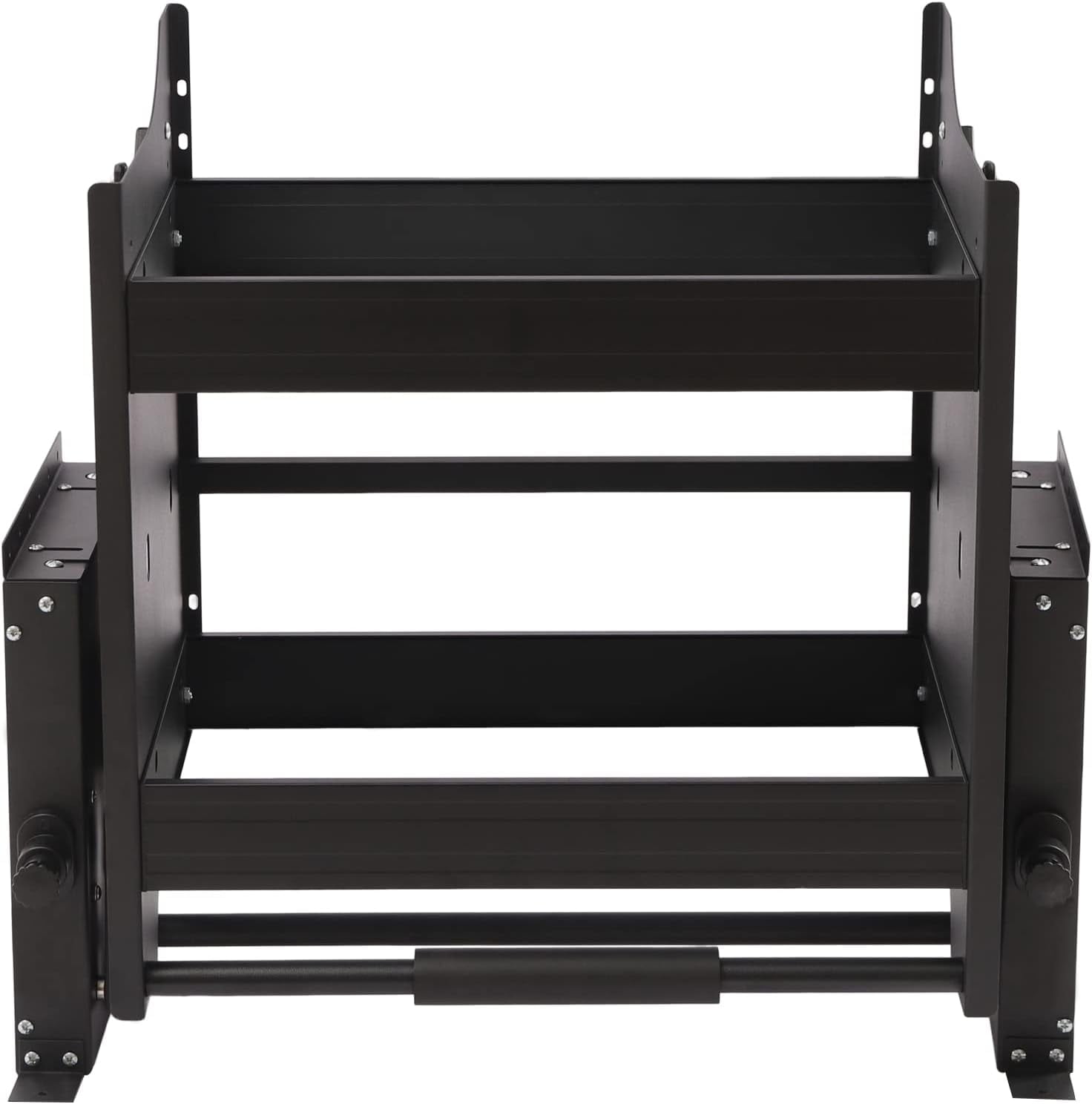 2-Tier Drop Down Cabinet Organizer, Pull Down Shelf Large Storage Space ...