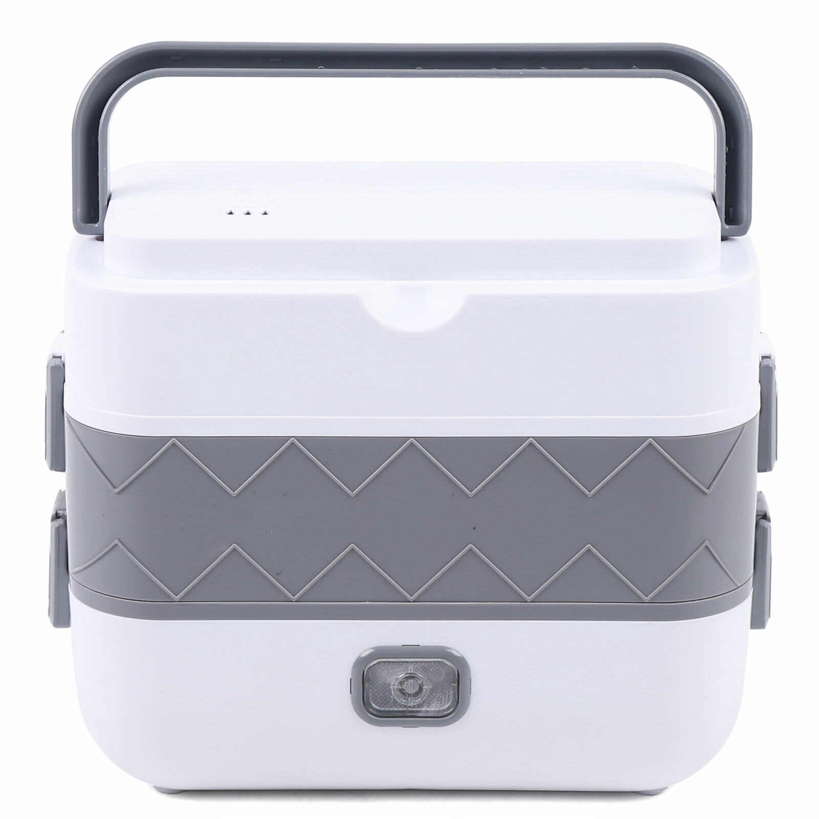 2-Tier Electric Heating Lunch Box, 2L Portable Food Warmer with 4 ...