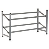 Fashionable Rolling Shoe Rack with Fabric Cubbies - Black - Walmart.com