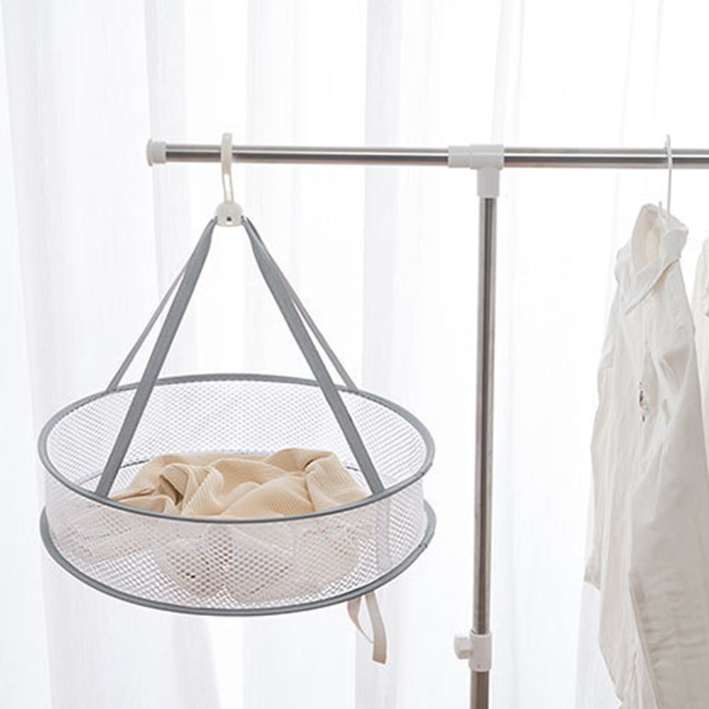 2-Tier Foldable Sweater Dryer Mesh Clothes Hanging Dryer Collapsible ...