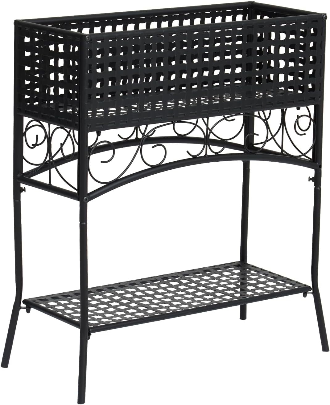 2 Tier Heavy Duty Metal Plant Stand, Potted Multiple Flower Pot Holder ...