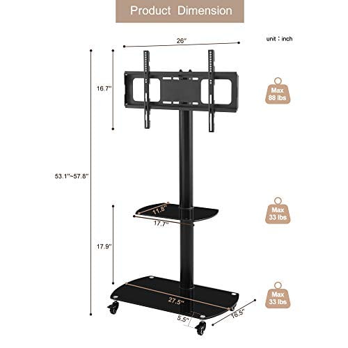 2 Tier Height and Angle Adjustable Multi-Function Tempered Glass Metal ...
