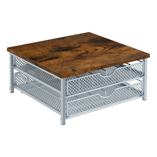 Wooden Coffee Pod Organizer - K Cup Storage - Holds 72 Pods - Walmart.com