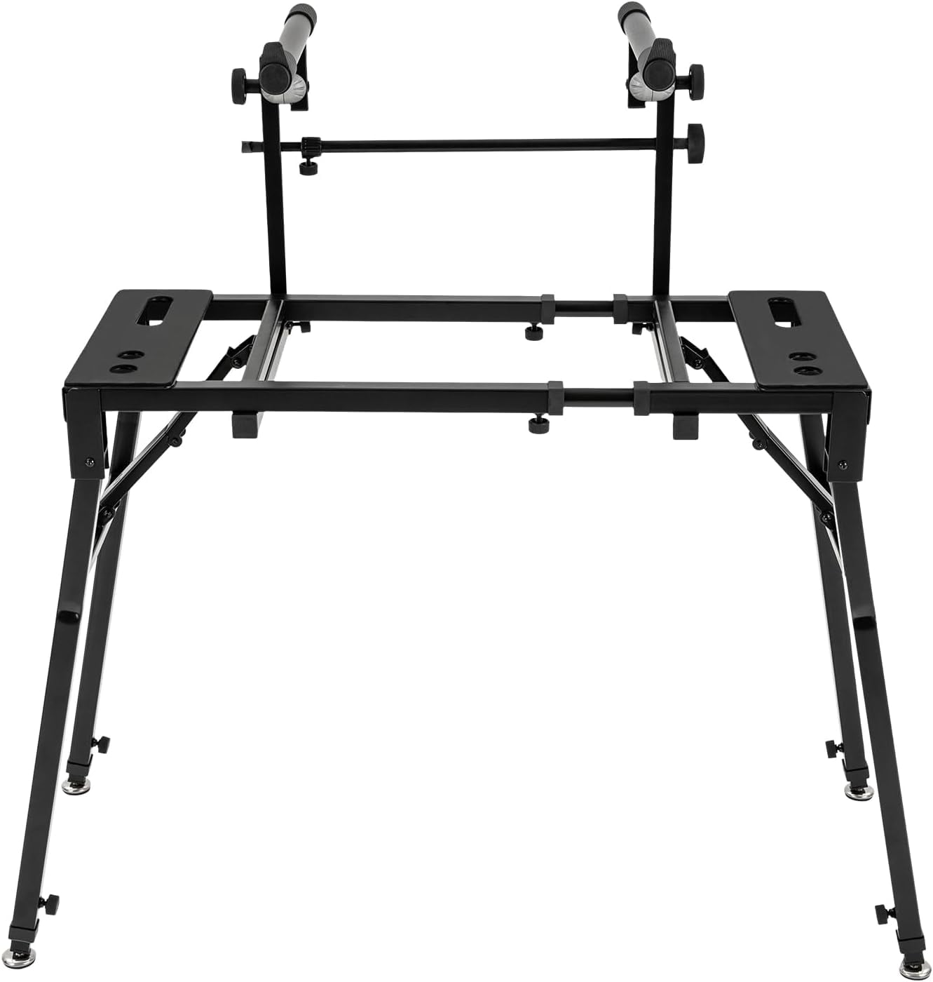 2 Tier Keyboard Piano Stand Portable DJ Controller Stand Adjustable ...