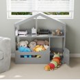 2-Tier Kids Bookshelf, Toy Storage Organizer with Motion Sensor Light ...