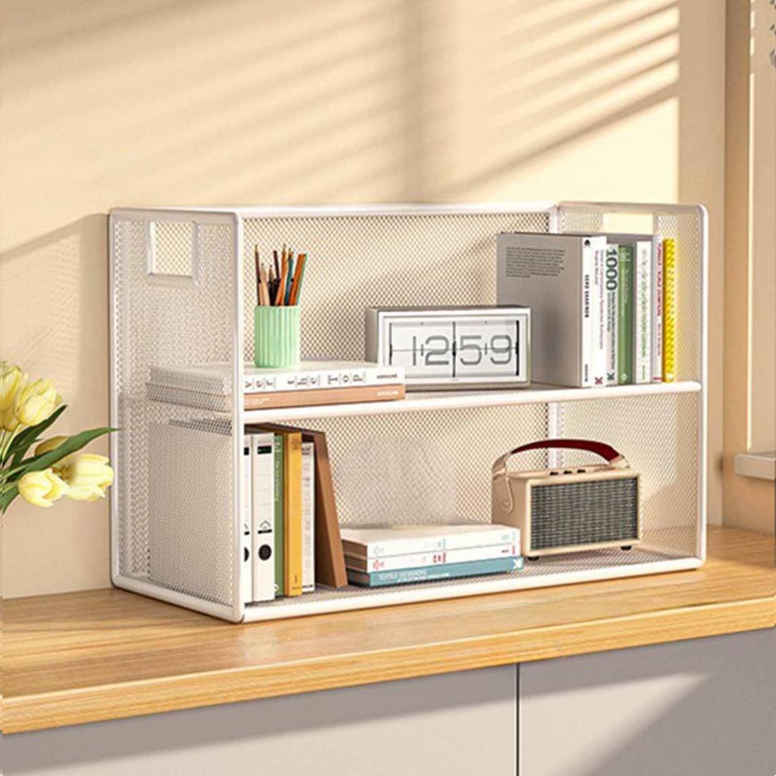 2 Tier Kitchen Counter Shelf Organizer, Coffee Bar Station Organizer ...