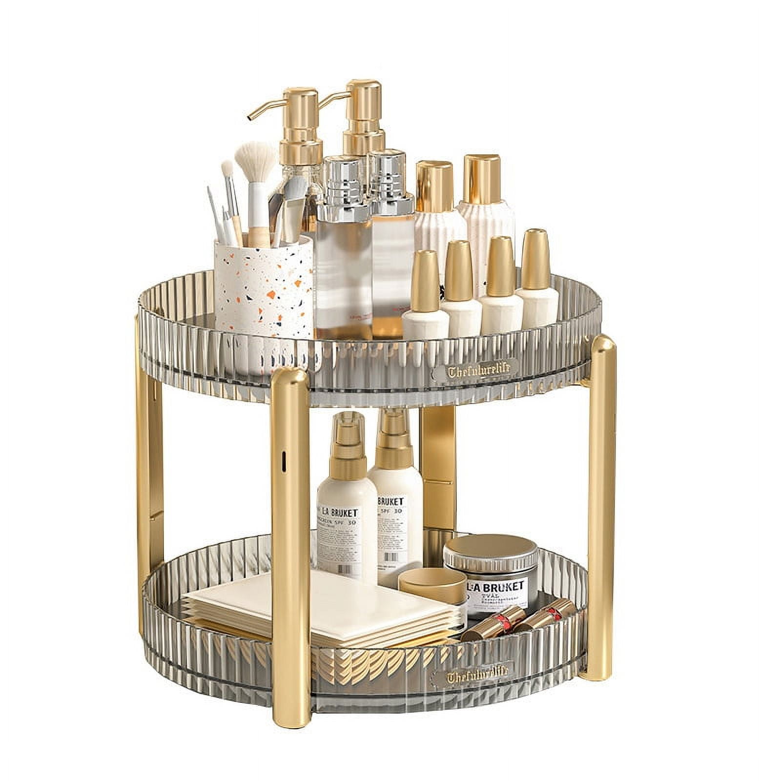 2-Tier Kitchen Countertop Organizer, Bathroom Vanity Trays 2-Tier ...