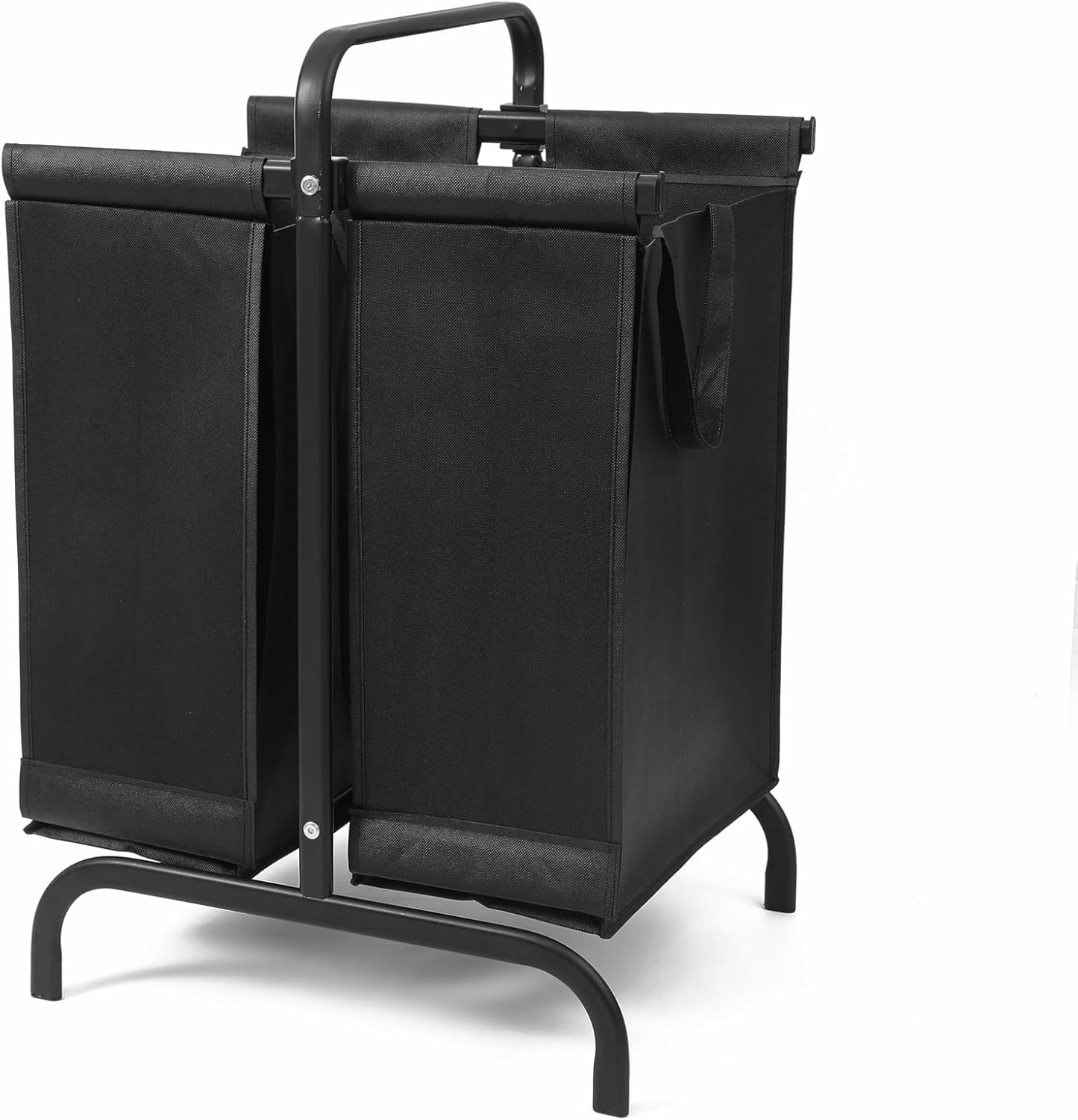 2-Tier Laundry Hamper with Lid and Sorting Cards, Large 110L Capacity ...