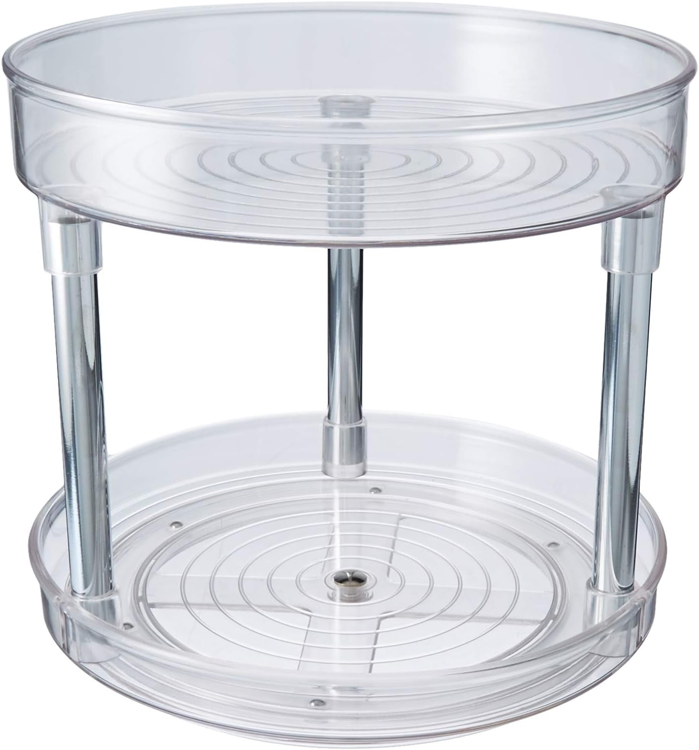 2-Tier Lazy Susan Turntable for Kitchen Cabinets, Shelf, Table ...