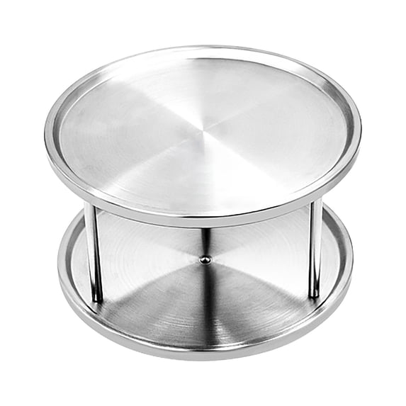 2 Tier Lazy Turntable of Stainless Steel with Fingerprint and Stain ...