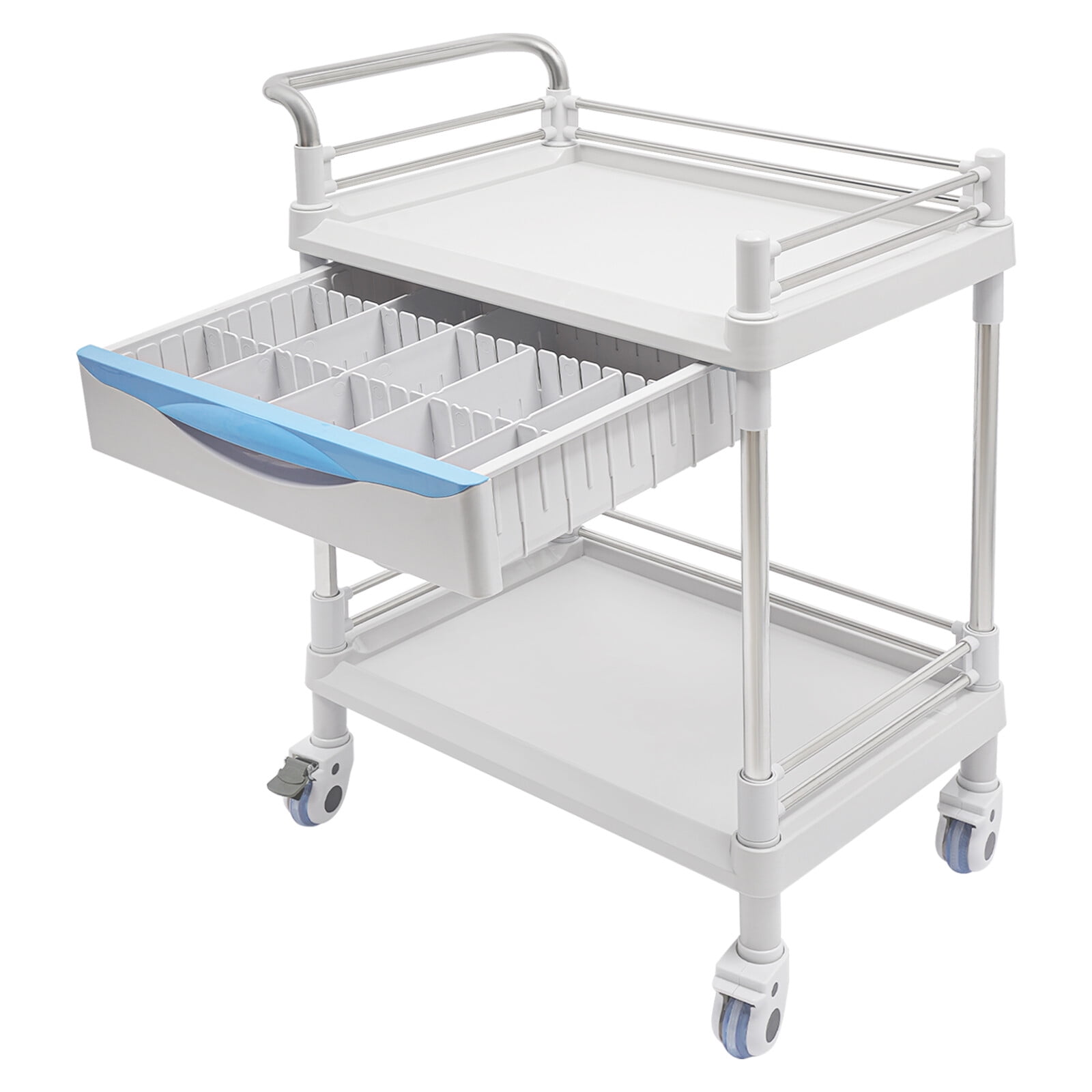 2 Tier Medical Carts Professional Utility Emergency Crash Drawers Dirt ...