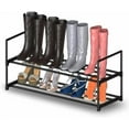 2 Tier Metal Shoe Rack,Adjustable Shoe Shelf Storage Organizer ...