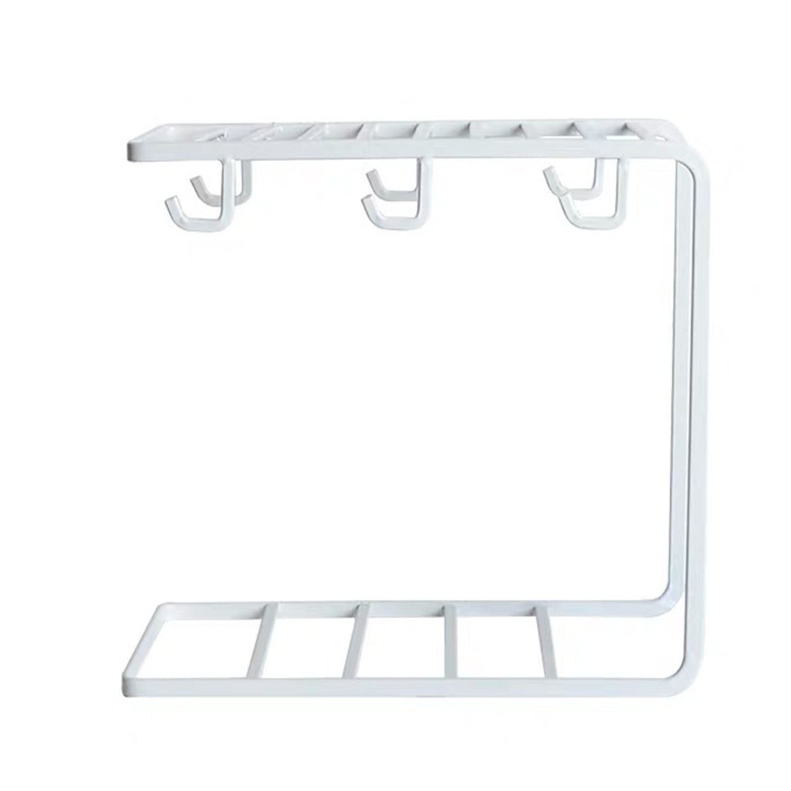 2 Tier Metal Wire For Mug Tree Stand Coffee Cup Holder Rack 6 Hooks ...