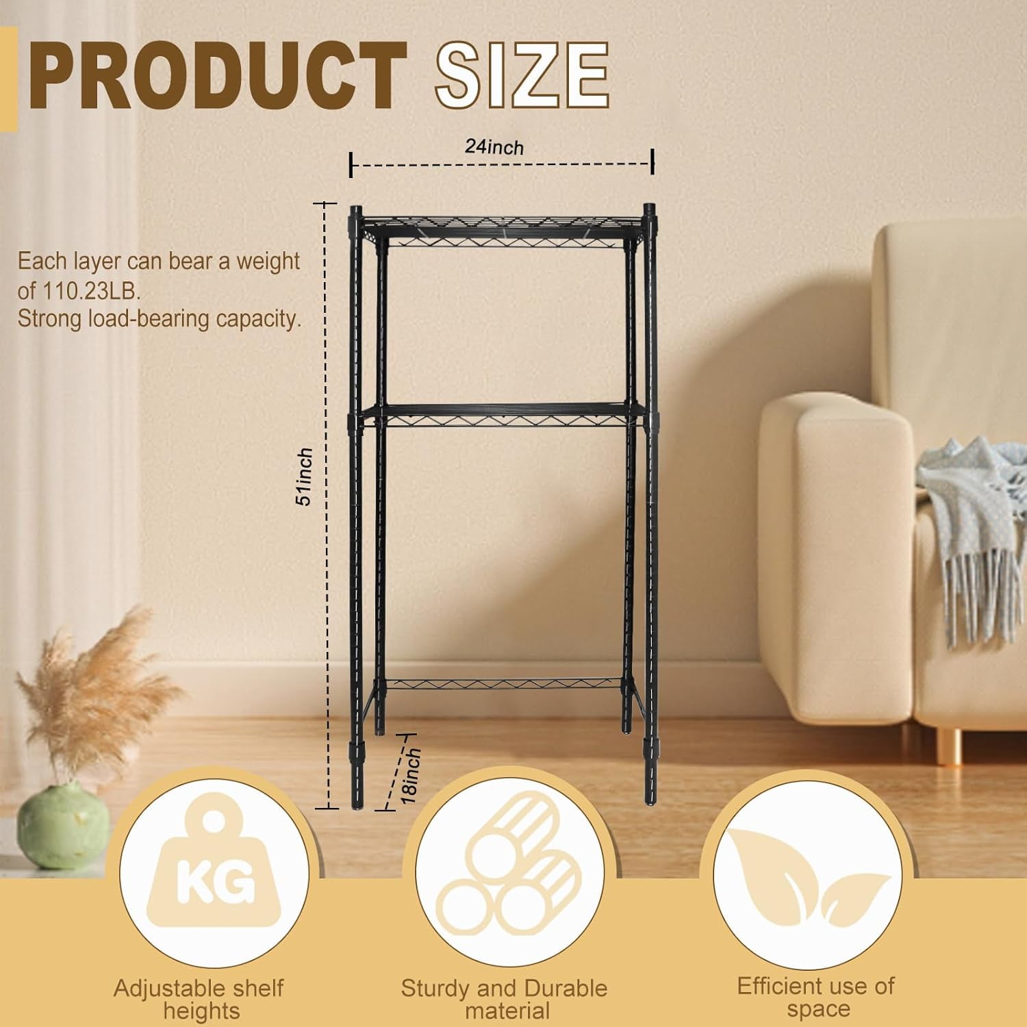 2 Tier Mini Fridge Shelf, Adjustable Over Mini Fridge Storage and ...