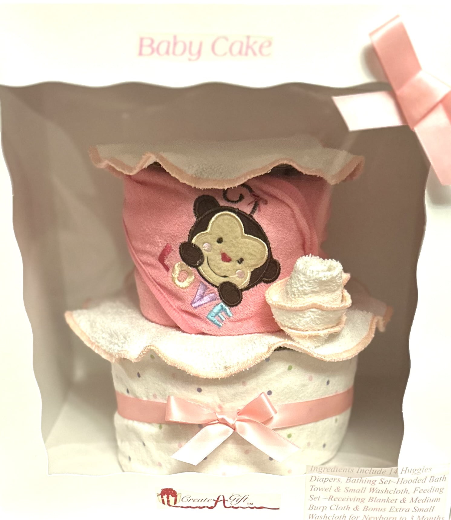 2 Tier Monkey Love Baby Cake - Walmart.com