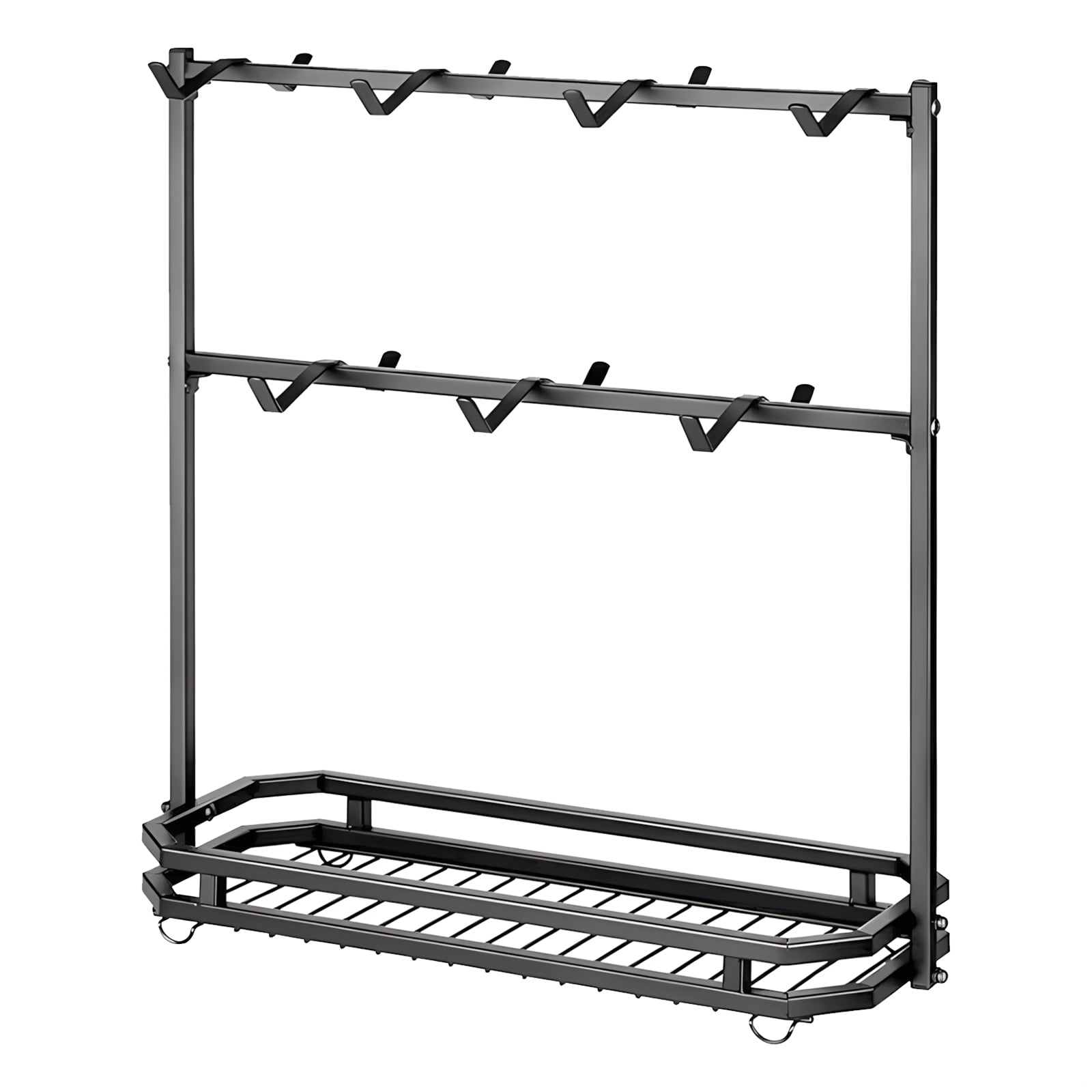 2-Tier Mug Tree Holder, Iron Coffee Cup Organizer Stand, Metal Tea Cup ...