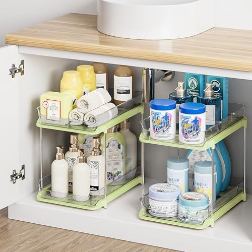2-Tier Multi-Purpose Bathroom Under Sink Organizers and Storage ...