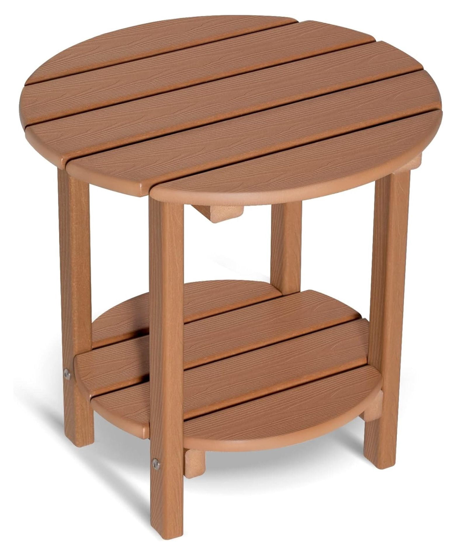 2 -Tier Outdoor Side Table HDPE Adirondack Table Patio Side Table with ...