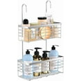 2-Tier Over-Door Shower Organizer Rack, Rustproof Stainless Steel ...