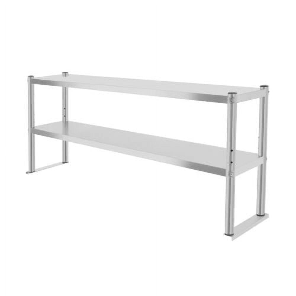 2-Tier Overshelf for Prep&Work Table Stainless Steel 12x60 Inch ...