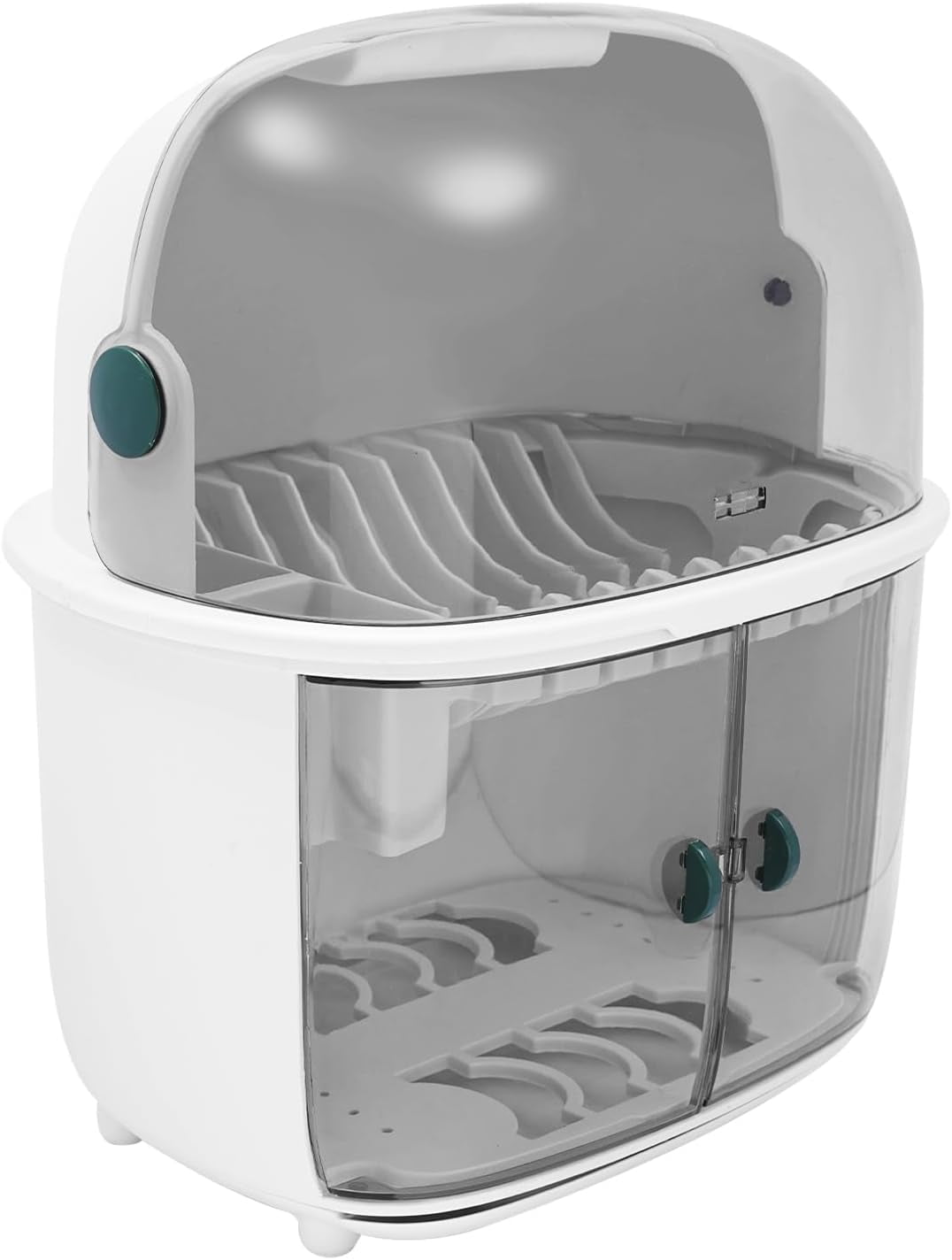 2 Tier Plastic Drying Rack for Kitchen, Dish Drying Rack, 2-Tier Dish ...