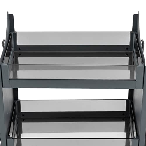 2-Tier Pull-Down Shelf, 24 Inch Heavy Duty Pull-Out Cabinet Shelf Drop ...