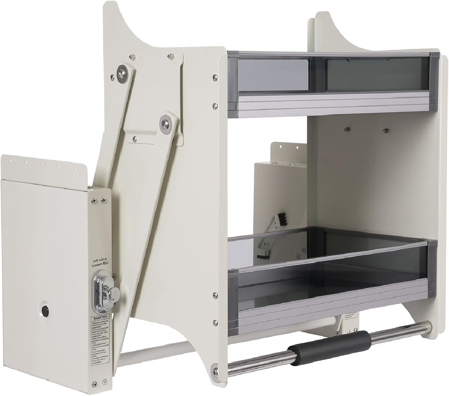 2 Tier Pull-Out Cabinet Organizer Drop Down Shelf Upper Cabinet Pull ...