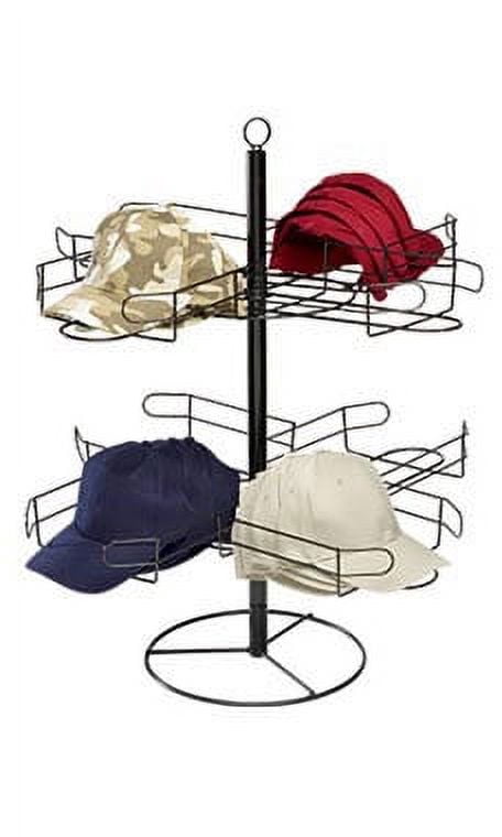 SSWBasics 2-Tier Rotating Hat Display Stand - Countertop Hat Stands for ...