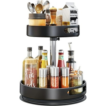 Axidou 2 Tier Spice Rack Organizer, Rotating Spice Rack, Spice ...