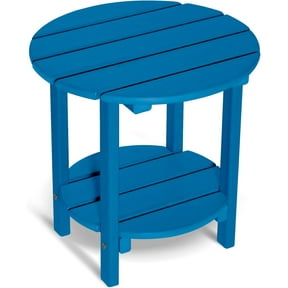 YOUDENOVA 2-Tier Outdoor Side Table for Patio, 19 x 16 inches ...