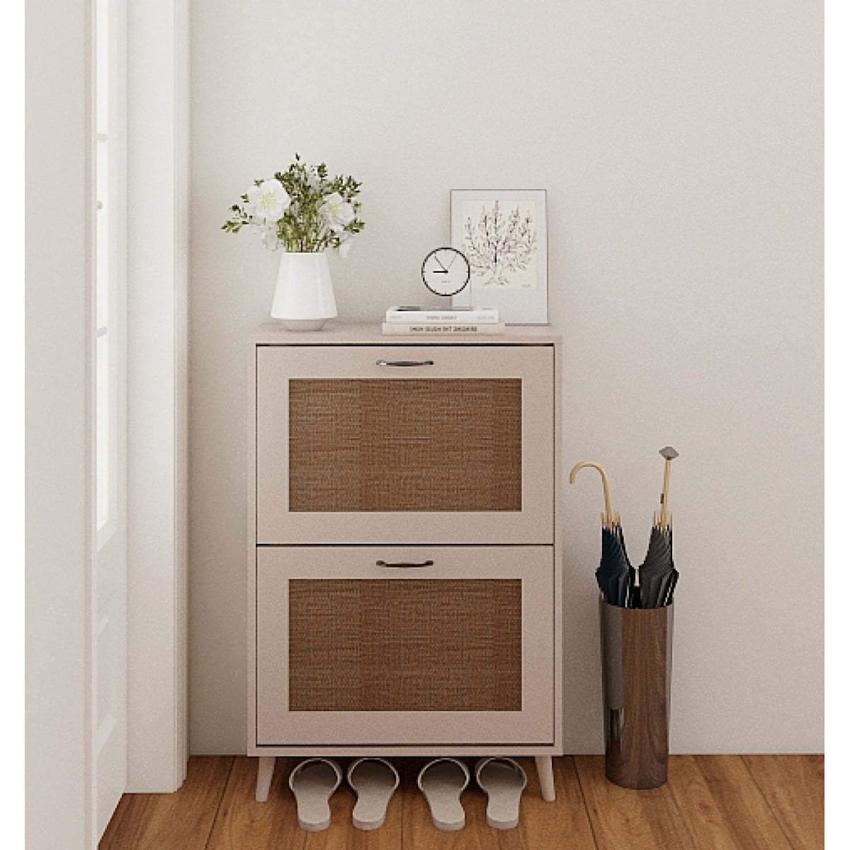 2-Tier Shoe Rack for Entryway - Stable and Spacious Shoe Storage ...