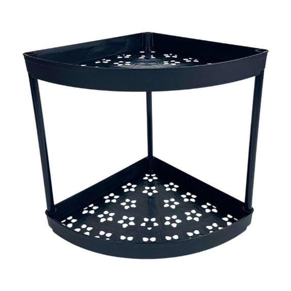 2 Tier Shower Caddy Organizer Shelf Corner, Plastic Shower Rack Stands ...