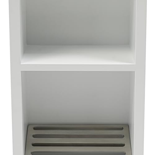 2 Tier Shower Niche Stainless Steel Shower Foot Rest Bathroom Recessed ...