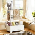 2-Tier Sink Caddy Off-White 2 Kitchen Countertop Storage Organizer ...