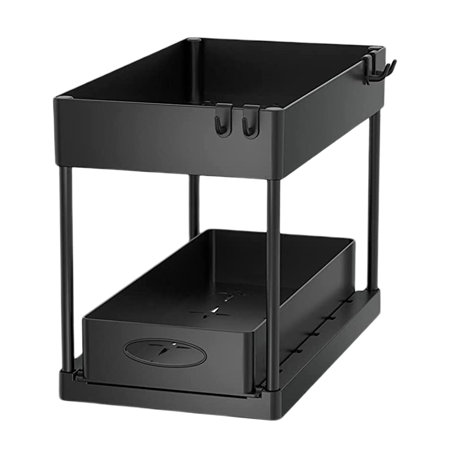 2-Tier Sliding Cabinet Basket Organizer Drawer, Multi-Purpose ...