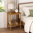 2-Tier Small Side Table, Narrow Entryway Table, Bedside End Table ...