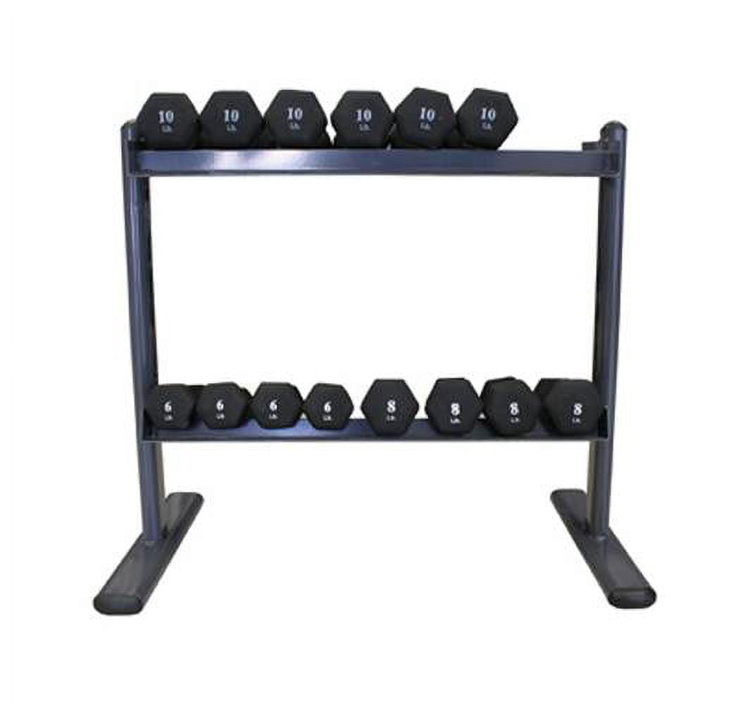 2 Tier Space Saver Dumbbell Rack w Scratch Resistant Finish - Walmart.com