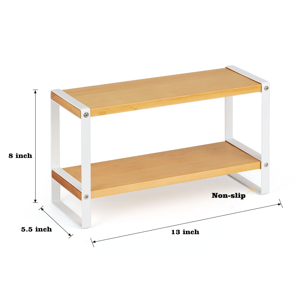2 Tier Spice Rack Industrial Counter Rack Tabletop Storage Rack ...