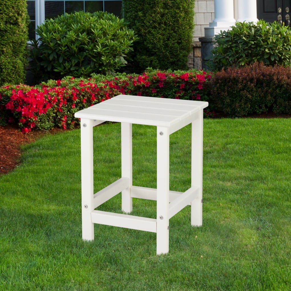 2-Tier Square Wood Side Table, Narrow Tiered Telephone Table with ...