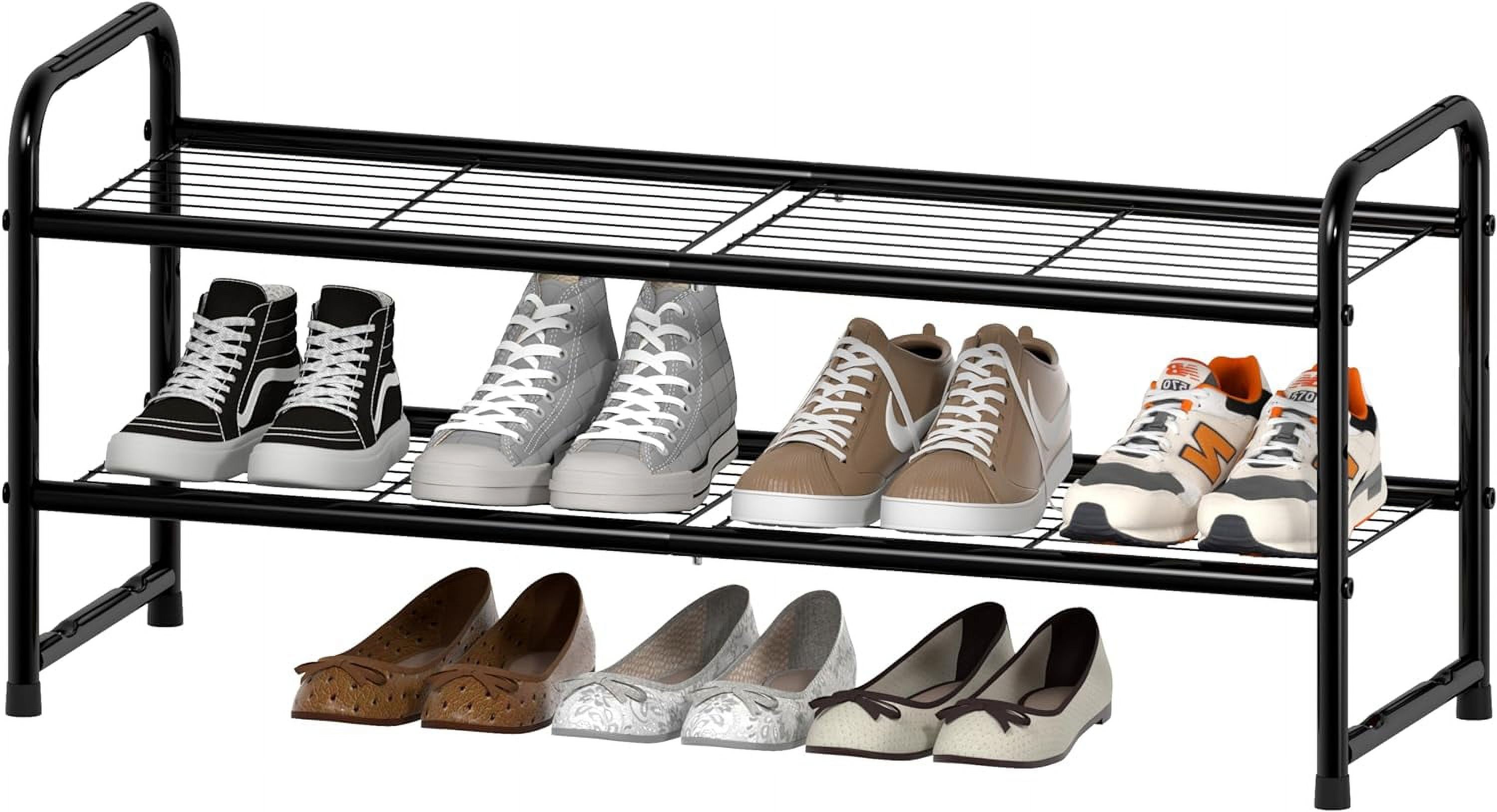 EasingRoom 9-Tier Shoe Rack Storage Organizer, Tall Free Standing Shoe ...