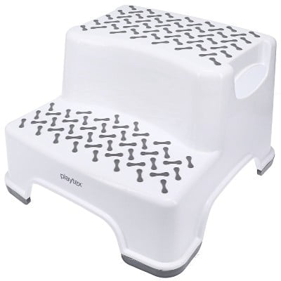 2-Tier Step Stool - White - Walmart.com